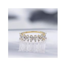 CARATELLI Gold-Ring "Quezon" mit Diamanten - 77% | Gr&ouml;&szlig;e 56 | Schmuck