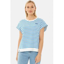 Derbe Shirt in Wei&szlig;/ Blau - 58% | Gr&ouml;&szlig;e S | Damen-tops