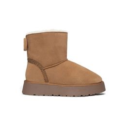 Gooce Leder-Winterboots "Mercy" in Hellbraun - 58% | Gr&ouml;&szlig;e 38 | Damen-stiefel