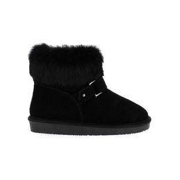 NICEBAY Leder-Winterboots "Hyle" in Schwarz - 73% | Gr&ouml;&szlig;e 37 | Damen-stiefel