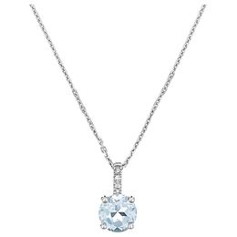 DIAMANTA Wei&szlig;gold-Anh&auml;nger "Blue Light" mit Diamanten - 73% | Schmuck