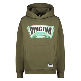 Vingino Hoodie "Nesto" in Khaki - 80% | Gr&ouml;&szlig;e 176 | Kinder-sweatshirts-jacken