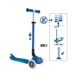 Globber Scooter "Globber primo foldable plus lights" in Blau - ab 3 Jahren - 12% | Kinder-sport-fahrzeuge