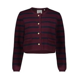 Scotch & Soda Scotch & Soda Cardigan in Bordeaux/ Dunkelblau - 62% | Gr&ouml;&szlig;e S | Damen-pullover-cardigans