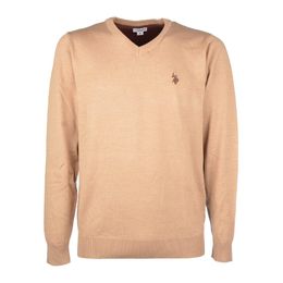 U.S. Polo Assn. Pullover in Beige - 48% | Gr&ouml;&szlig;e XL | Herren-plussize