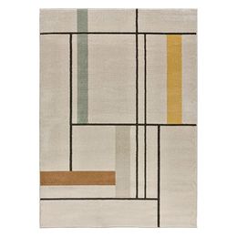 Atticgo Kurzflor-Teppich "Domus" in Beige/ Bunt - 47% | Gr&ouml;&szlig;e 120x170 cm |