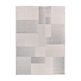 Atticgo Kurzflor-Teppich "Baresa" in Creme/ Grau - 60% | Gr&ouml;&szlig;e 133x190 cm |