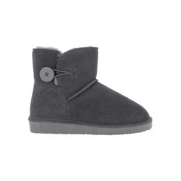 NICEBAY Leder-Winterboots "Fowl" in Grau - 70% | Gr&ouml;&szlig;e 37 | Damen-stiefel