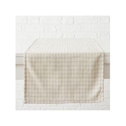 Boltze Tischl&auml;ufer "Checks" in Beige - (L)140 x (B)40 cm - 18% |