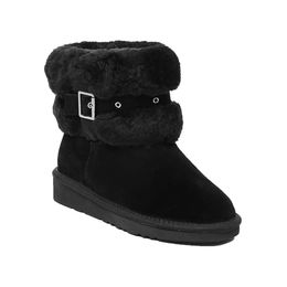 NICEBAY Leder-Winterboots "Eira" in Schwarz - 76% | Gr&ouml;&szlig;e 39 | Damen-stiefel