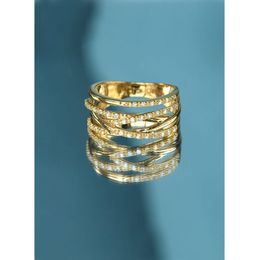maison h&eacute;ritage PARIS Gold-Ring "Entrelacs Eternel" mit Diamanten - 79% | Gr&ouml;&szlig;e 54 | Schmuck