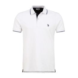 U.S. Polo Assn. Poloshirt in Wei&szlig; - 43% | Gr&ouml;&szlig;e S | Herren-plussize