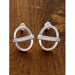 Eclat d'Argent Silber-Ohrstecker mit Edelsteinen - 67% | Schmuck