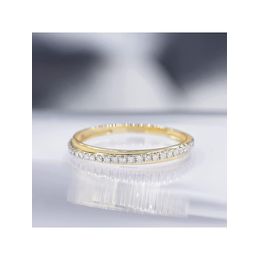CARATELLI Gold-Ring "Alliance Divine" mit Diamanten - 69% | Gr&ouml;&szlig;e 54 | Schmuck