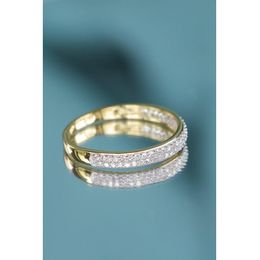 maison h&eacute;ritage PARIS Gold-Ring "Alliance Granit&eacute;" mit Diamanten - 71% | Gr&ouml;&szlig;e 54 | Schmuck