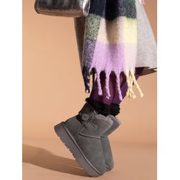 Gooce Leder-Winterboots "Crestone" in Grau - 58% | Gr&ouml;&szlig;e 41 | Damen-stiefel