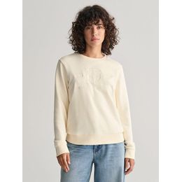 Gant Sweatshirt in Creme - 68% | Gr&ouml;&szlig;e M | Damen-sweatshirts-jacken