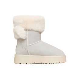 Gooce Leder-Winterboots "Beverly" in Creme - 55% | Gr&ouml;&szlig;e 39 | Damen-stiefel