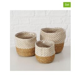 Boltze 3er-Set: K&ouml;rbe "Enisa" in Hellbraun/ Beige - 51% | Kisten-koerbe