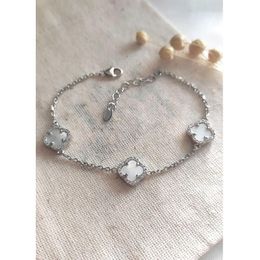 Miu Silver Silber-Armkette mit Perlmutt - 62% | Schmuck