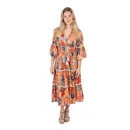 Isla Bonita by SIGRIS Kleid in Orange - 55% | Gr&ouml;&szlig;e XL | Damen-kleider