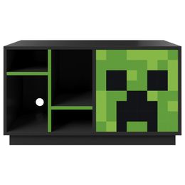 Minecraft Sideboard, Schwarz, Glas, Holzwerkstoff, Gaming, 108x61x37 cm, Wohnzimmer, Kommoden & Sideboards, Sideboards