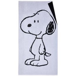 Vossen Strandtuch Snoopy Beach, Schwarz, Textil, Uni, 100x180 cm, ISO 9001, Fkt, Made in Austria, Oeko-Tex&reg; Standard 100, schadstoffgepr&uuml;ft, Badtextilien, Strandt&uuml;cher