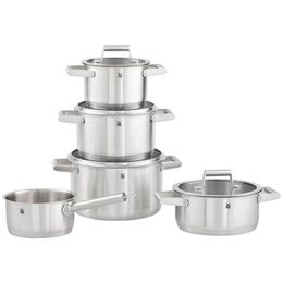 WMF Kochtopfset Comfort Line, Edelstahl, Metall, 5-teilig, 16 cm,20 cm,16 cm, rund, rostfrei, TransTherm&reg;-Allherdboden, Hohlgriffe, Kochen, T&ouml;pfe, Topfsets