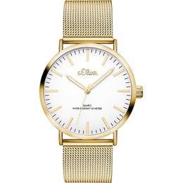 s.Oliver Analog Watch female Gold size One Size