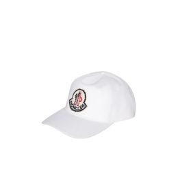 Moncler Caps & M&uuml;tzen - White Technical Fabric Baseball Cap - Gr. ONE SIZE - in Wei&szlig; - f&uuml;r Damen