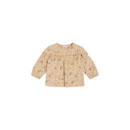 NOA NOA miniature Bluse 'Amelia' M&auml;dchen Gr&ouml;&szlig;e 74/80 beige / schwarz