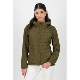 alife and kickin Alife & Kickin Damen Hybridjacke &raquo;SoleneAKA&laquo; mit Kapuze mit Kapuze und gestepptem Body M