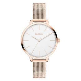 s.Oliver Analog Watch female Gold size One Size