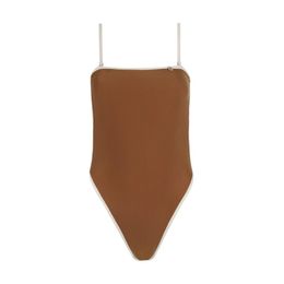 Acuarela Brand Swimsuit 'Classic' female Brown size M