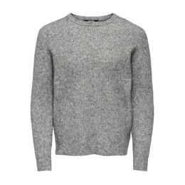 Only & Sons Only & Sons Pullover 'ONSTEGAN' Herren Gr&ouml;&szlig;e S graumeliert