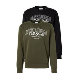 Jack & Jones Jack & Jones Sweatshirt 'JJMakoto' male Green, Black size XL
