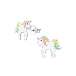 schmuck23 Ohrringe 925 Silber Einhorn in Bunt | Gr.: onesize