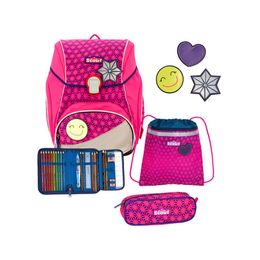Scout Alpha Neon Safety Schulranzen-Set 4-teilig in pink glow | Gr.: onesize