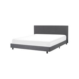 Beliani Doppelbett ALBI in Grau/Schwarz - (W) 195 x (H) 94 x (L) 211 cm | Gr.: onesize