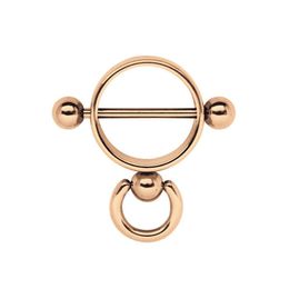 Adeli&aacute;s Piercing Brustpiercing in rosegold | Gr.: onesize