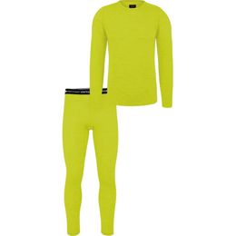 Normani Outdoor Sports Herren Merino Unterw&auml;sche-Set Melbourne/Sydney in Gelb | Gr.: S