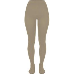 Normani Outdoor Sports Damen Merino Strumpfhose Brienz in Beige | Gr.: XXL/3XL