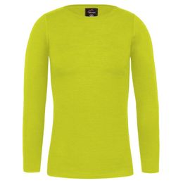 Normani Outdoor Sports Damen Merino Langarm-Shirt Mandurah in Gelb | Gr.: XXL