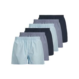 Jack & Jones Jack & Jones Web-Boxershorts 6er Pack in Blau/Dunkelblau | Gr.: XL