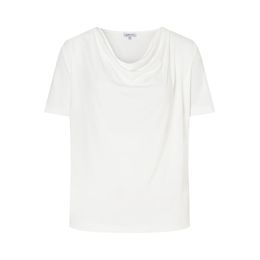More & More More & More feminines Shirt mit Wasserfall-Ausschnitt in offwhite | Gr.: 44