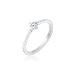 Elli DIAMONDS Ring 925 Sterling Silber Diamant, Verlobungsring in Silber | Gr.: 58