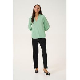 Kaffe Langarm-Bluse KAkatja Regular fit in Granite Green | Gr.: 46