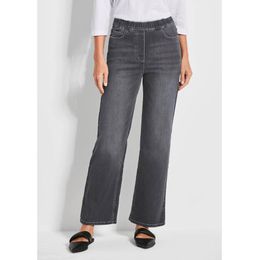 GOLDNER Kurzgr&ouml;&szlig;e: Bequeme Jeanshose VERA in grau | Gr.: 20