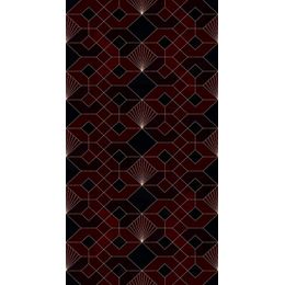 Vliestapete Komar "Coquilles", rot (rot, schwarz), B:1,5m L:2,8m, Vlies, Tapeten, 150x280 cm (Breite x H&ouml;he)