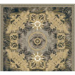 Vliestapete Versace "Wallpaper Versace 5 Design", braun (braun goldfarben silberfarben), B:0,7m H:0,01m L:10,05m, Vinyl, Vlies, Tapeten, Dschungel auffallende Fliesen-Tapete Tapeten Wohnzimmer Schlafzimmer